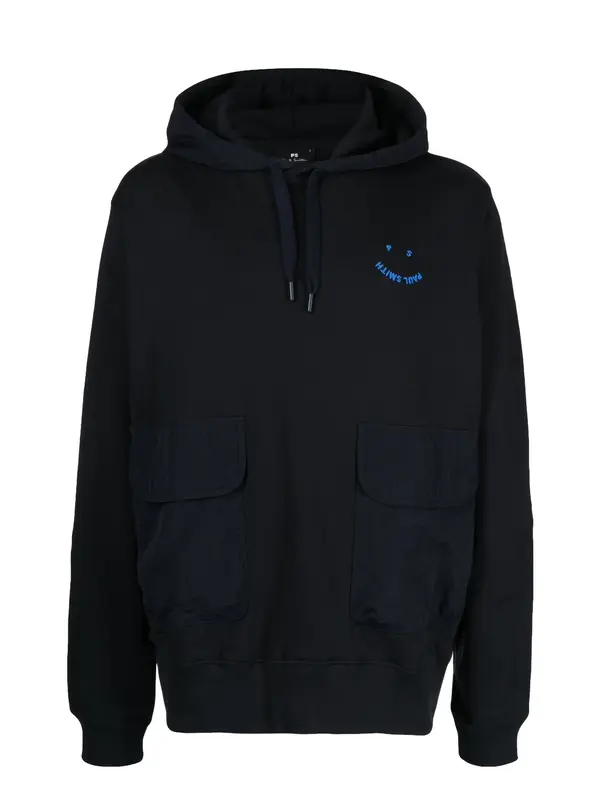 Paul Smith Logo-embroidered Hoodie - Black