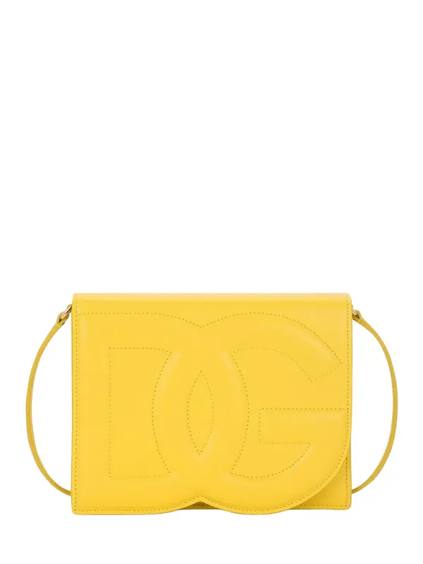 Dolce & Gabbana Leather Crossbody Bag - Yellow