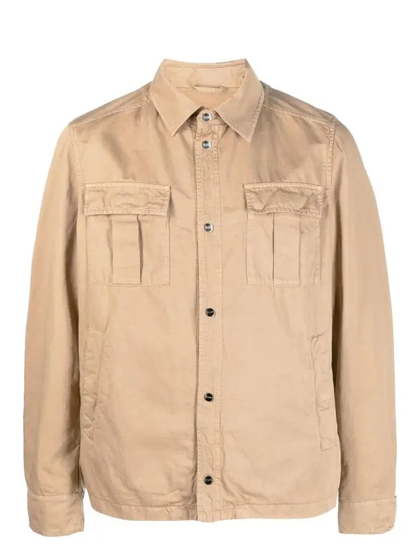 Herno Button-up Shirt Jacket - Neutrals