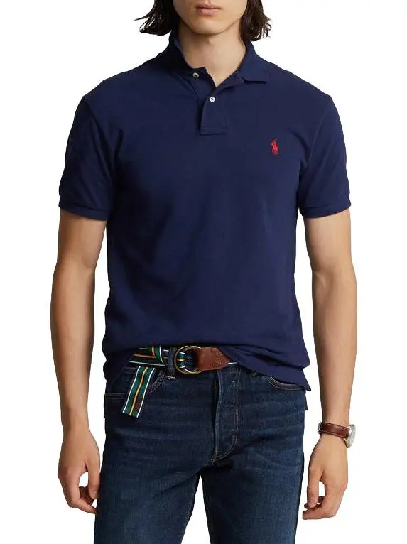 Polo Ralph Lauren The Iconic Mesh Polo Shirt - Newport Navy/c3870