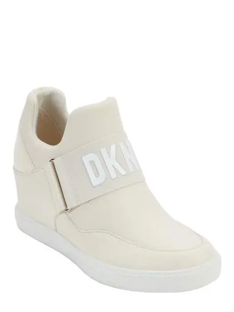Dkny Cosmos Wedge Sneakers - Egg Nog