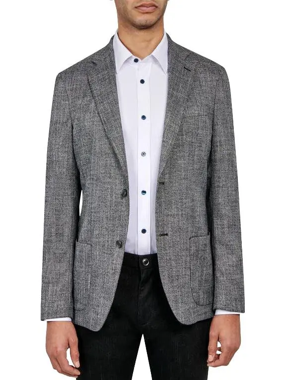 W.R.K Textured Sport Coat - Black/white