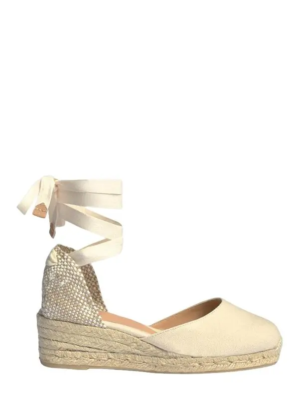 CastaÑer Carina 3 Espadrille Wedge Sandals - Ivory