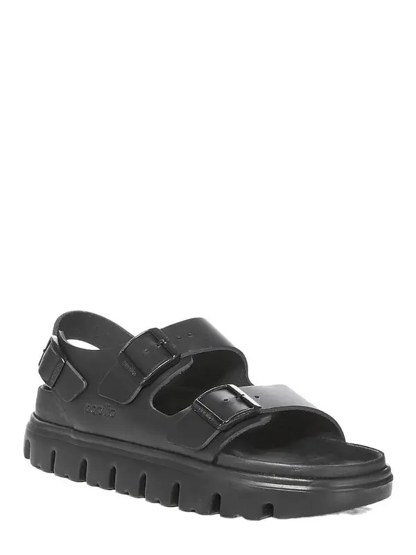 BIRKENSTOCK Milano Exquisite Chunky Footbed Sandals - Black