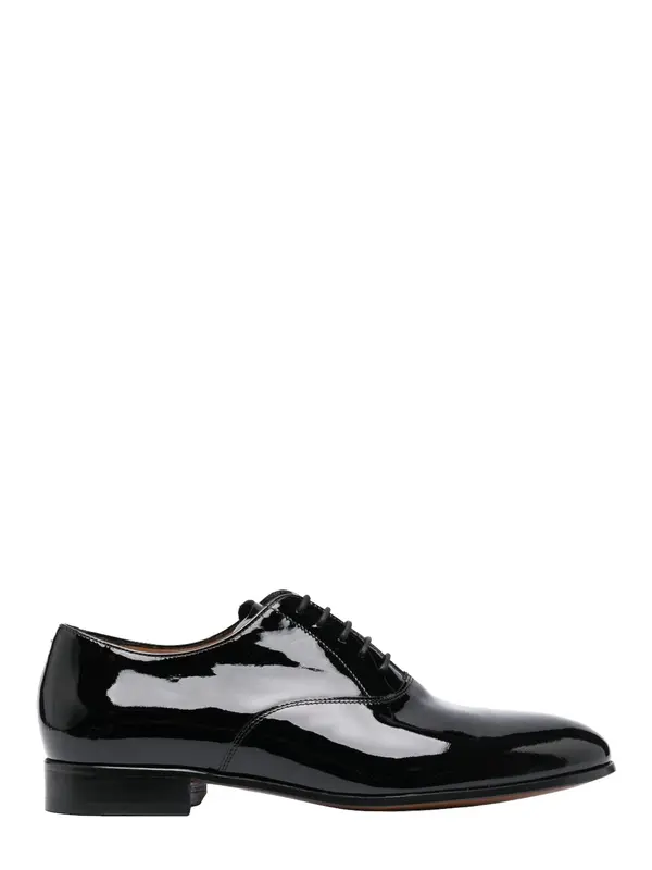 FURSAC High-shine Leather Derby Shoes - Black