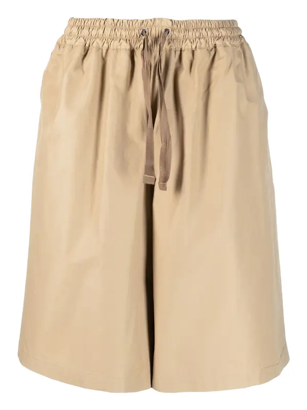 Maison Kitsuné Wide-leg Shorts - Neutrals