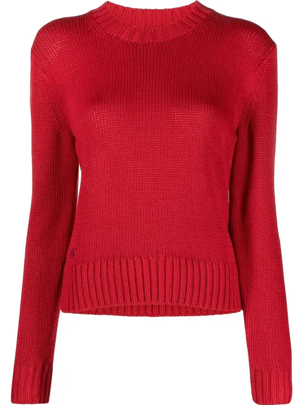 Polo Ralph Lauren Polo Pony Chunky-knit Jumper - Red