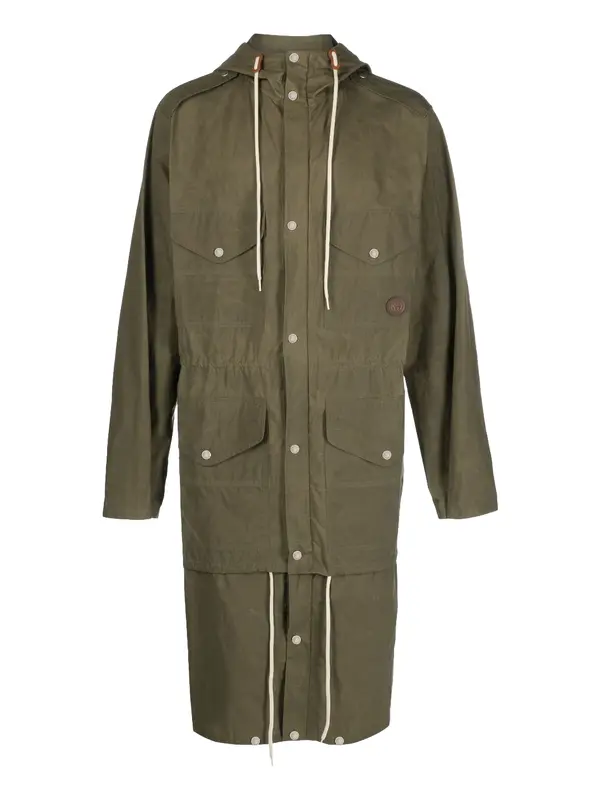 Gucci Waxed Cotton Hooded Parka - Green
