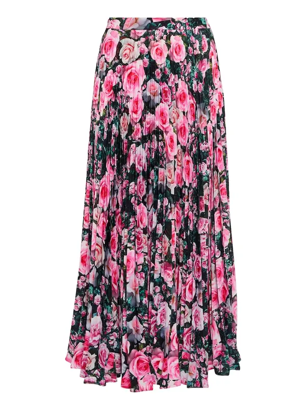 CHRISTOPHER KANE Floral High-rise Midi Skirt - Multicoloured