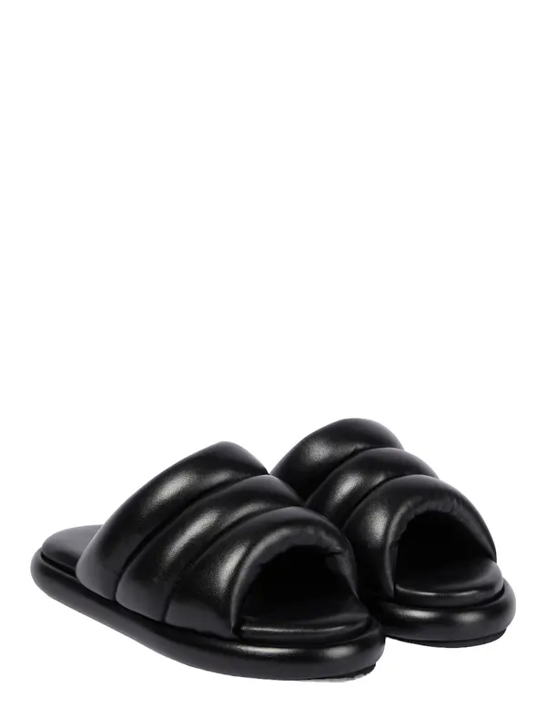 Proenza Schouler Padded Leather Slides - Black
