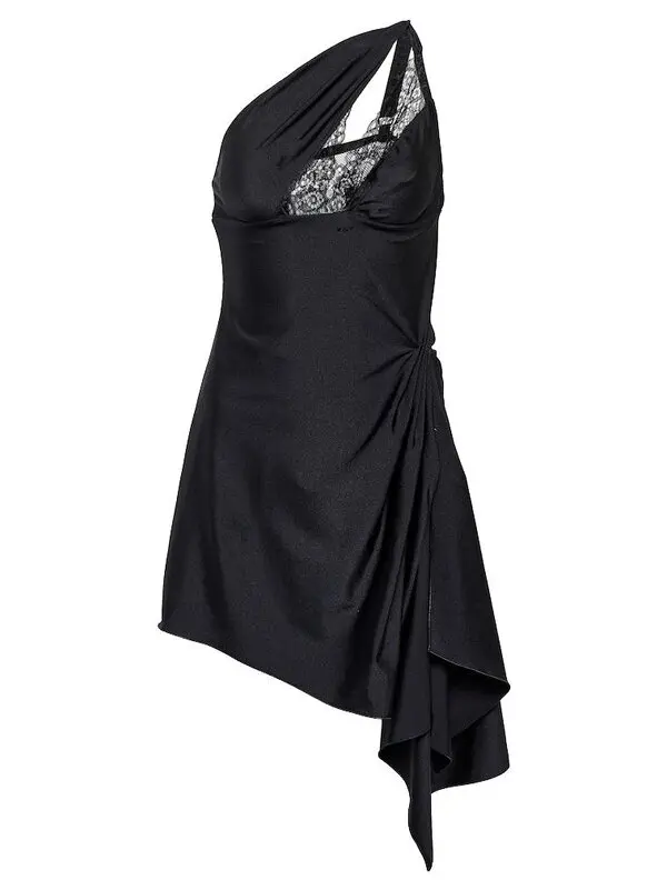 Coperni One-shoulder Minidress - Black