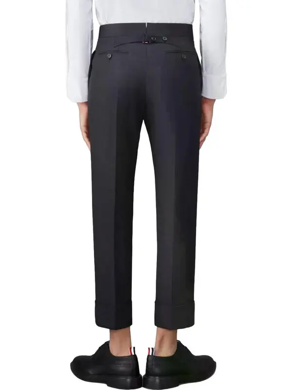 Thom Browne Back-strap Tailored Trousers - Black