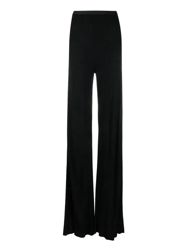 Rick Owens High-waisted Long-length Trousers - Black