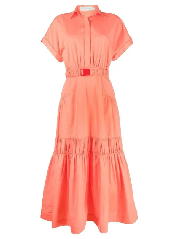 Silvia Tcherassi Kareli Belted-waist Shirt Dress - Pink