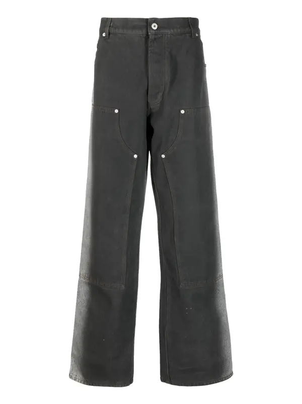 Heron Preston Wide-leg Denim Jeans - Grey