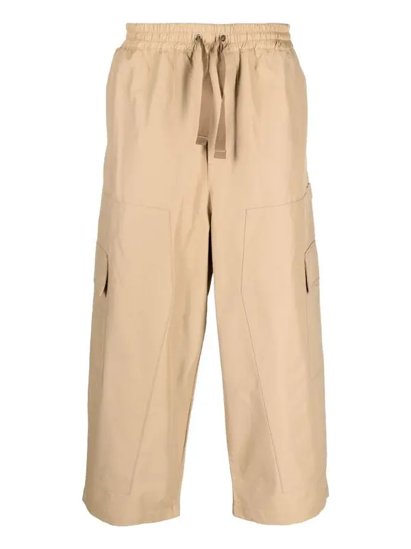 Maison Kitsuné Elasticated Cargo Trousers - Neutrals