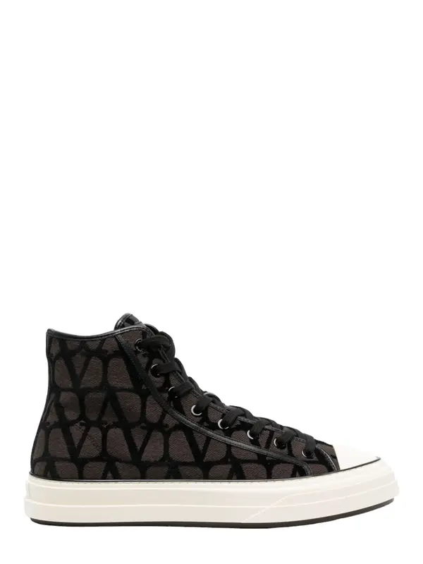 Valentino Garavani Tootaloop Logo-print Hi-top Sneakers - Black
