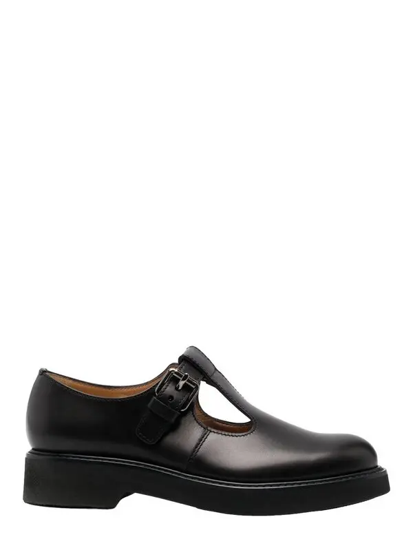 Church's Leather Mary-jane Loafers - Black