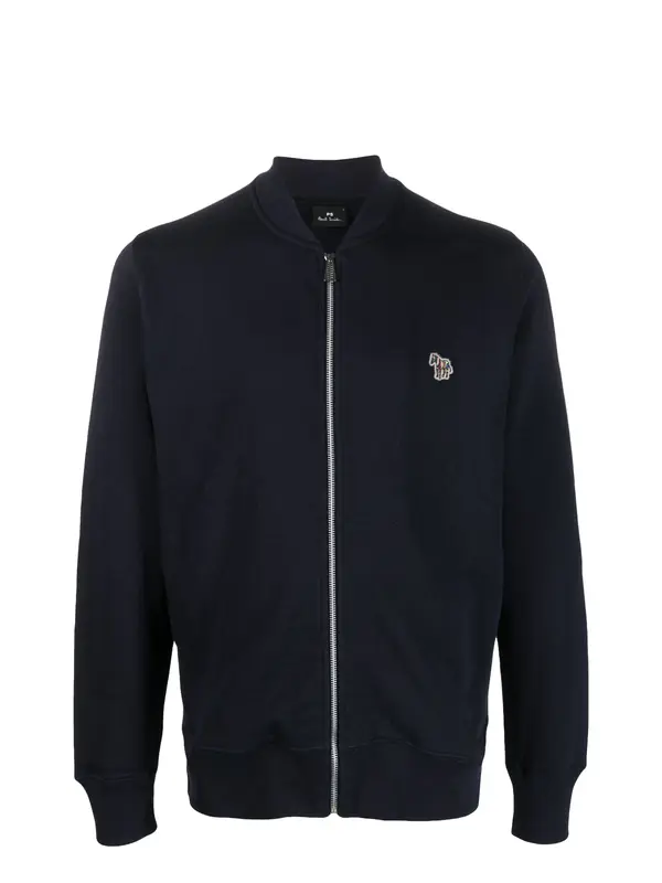 Paul Smith Big Pony Zip-up Cardigan - Blue
