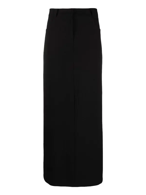 THE FRANKIE SHOP Malvo Pencil Maxi Skirt - Black