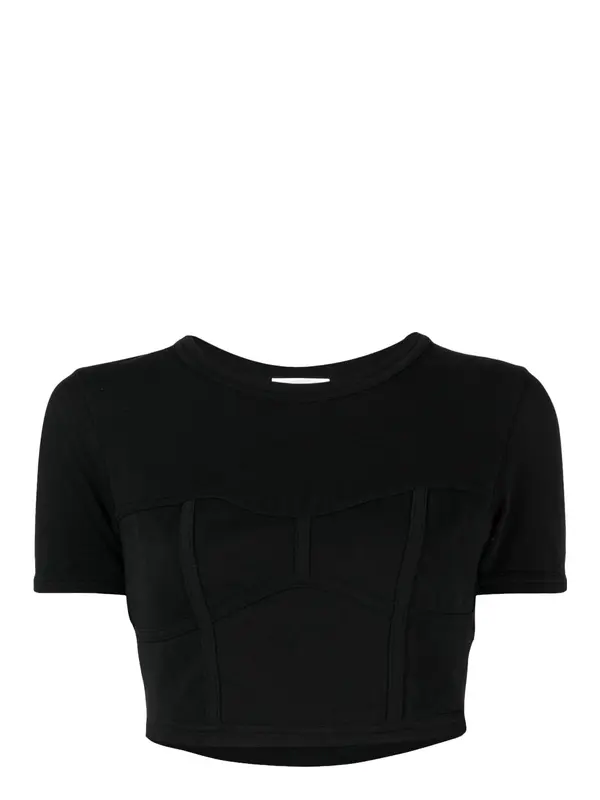 A.L.C. Wren Cropped T-shirt - Black