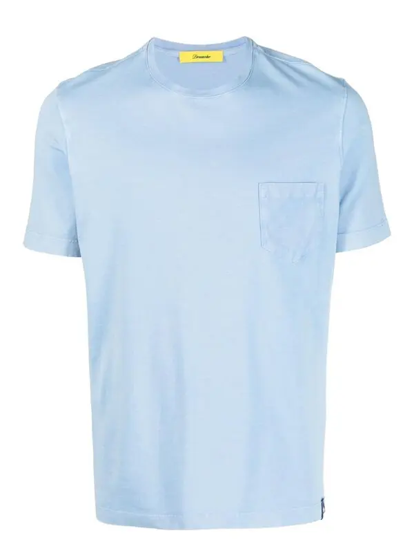 DRUMOHR Crew-neck Cotton T-shirt - Blue