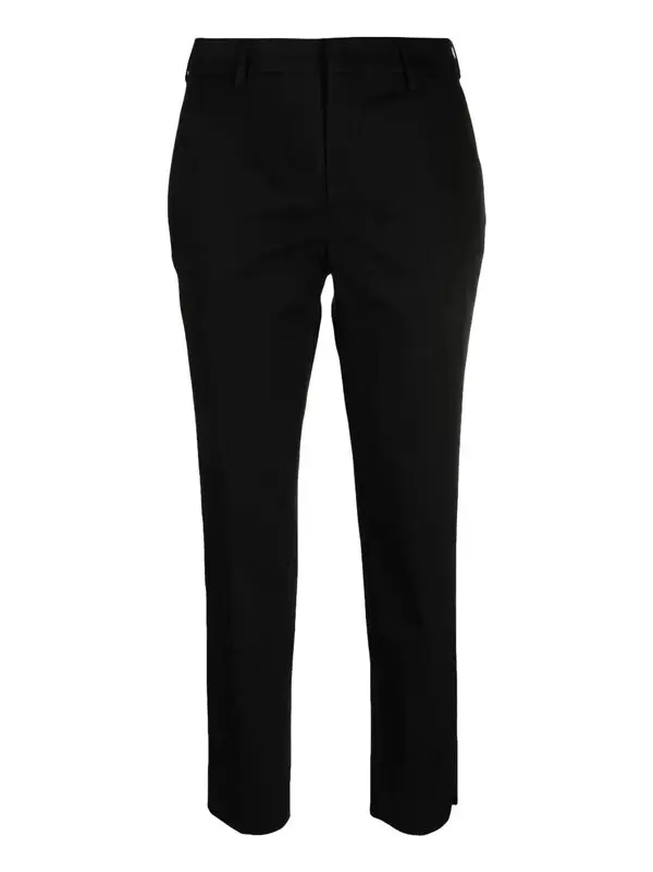 PT TORINO Pressed Crease Trousers - Black