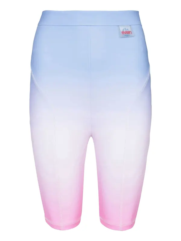 Balmain X Evian Gradient-effect Bermuda Shorts - Pink
