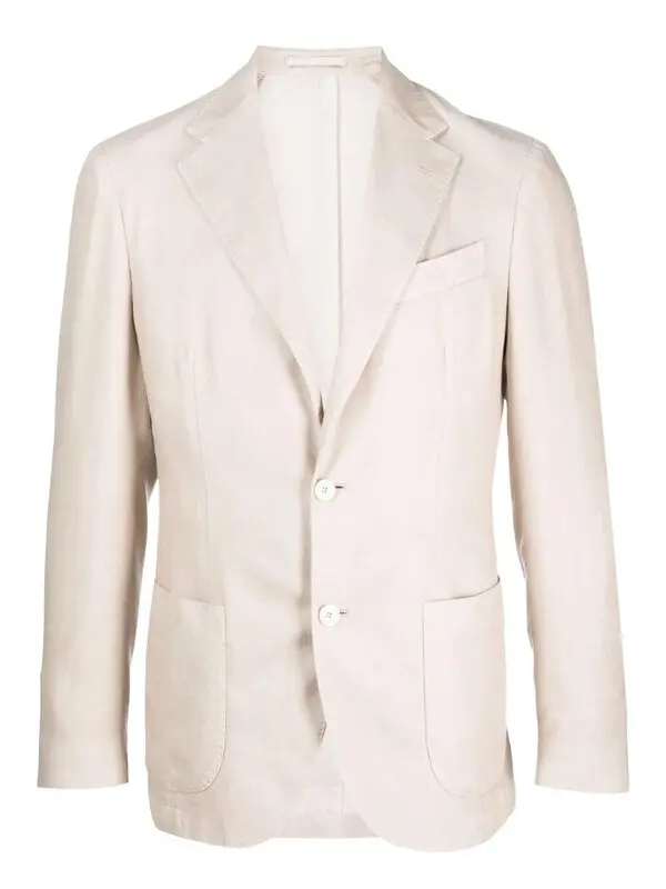 LARDINI Single-breasted Blazer - Neutrals