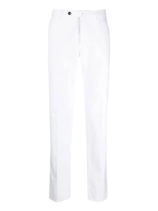 PT TORINO Straight-leg Tailored Trousers - White