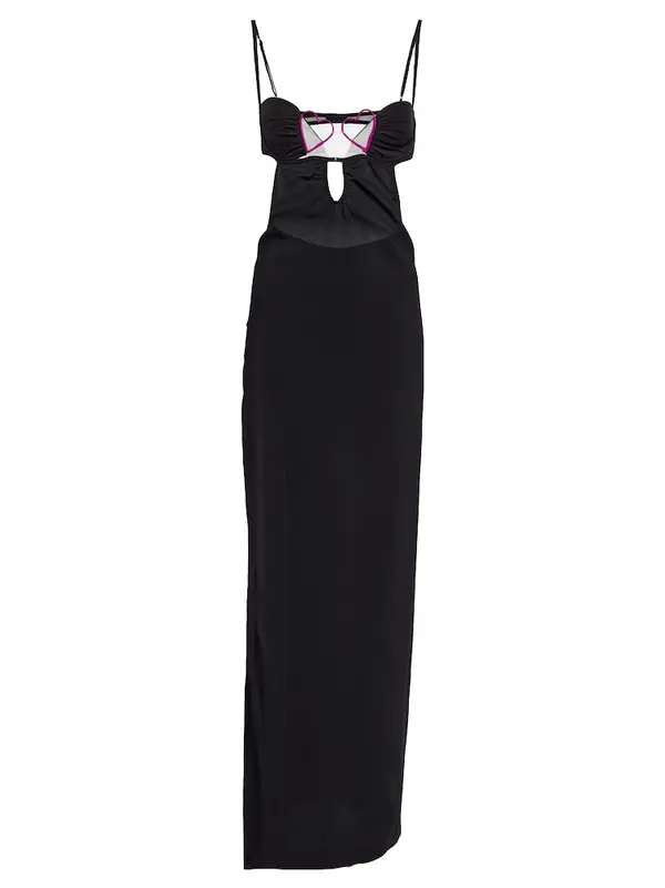 NENSI DOJAKA Embellished Maxi Dress - Black