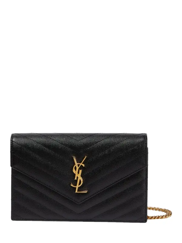 Saint Laurent - Cassandre Matelassé Envelope Leather Shoulder Bag