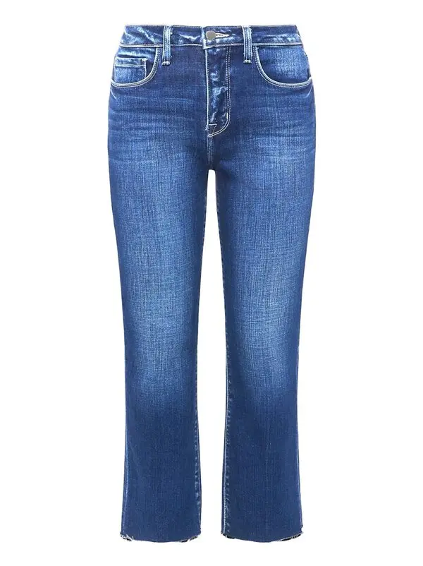 L'Agence Sada High-rise Slim Crop Jeans - Cambridge