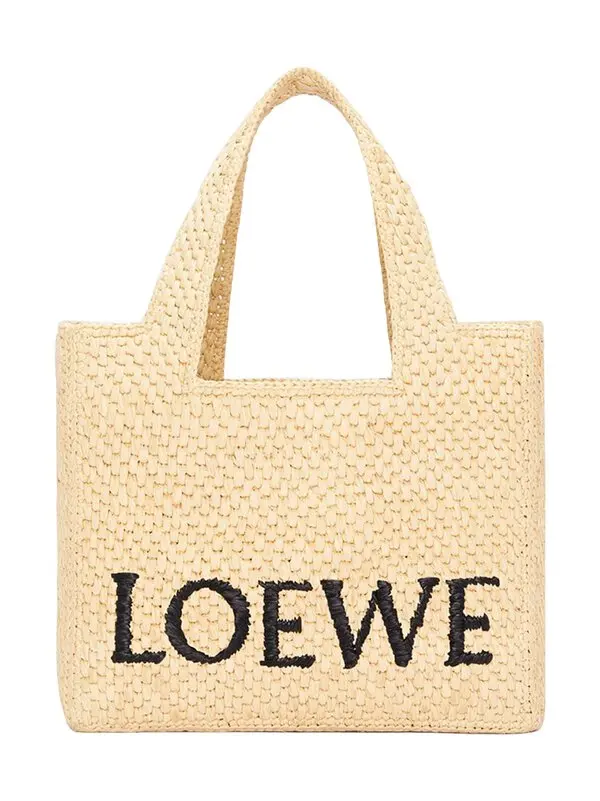 Loewe X Paula's Ibiza Small Raffia Tote Bag - Beige