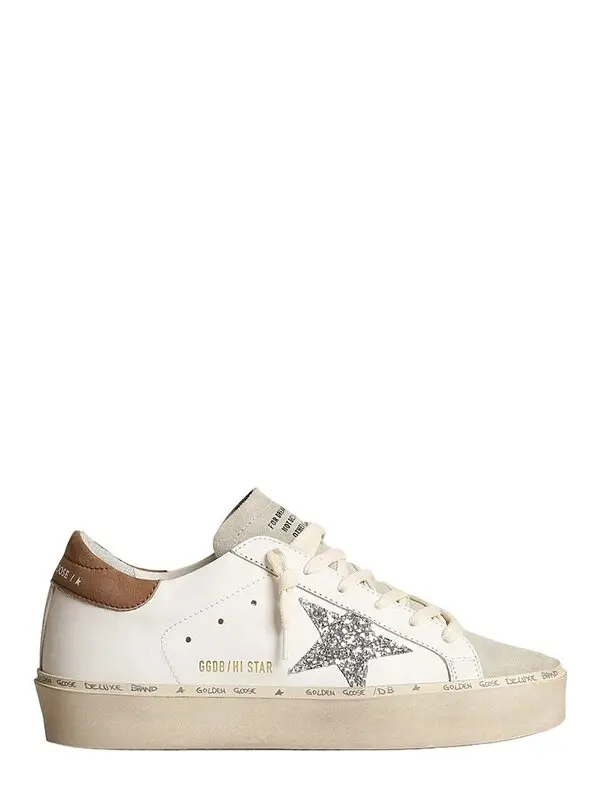 GOLDEN GOOSE Hi Star Low Top Sneakers - White Ice