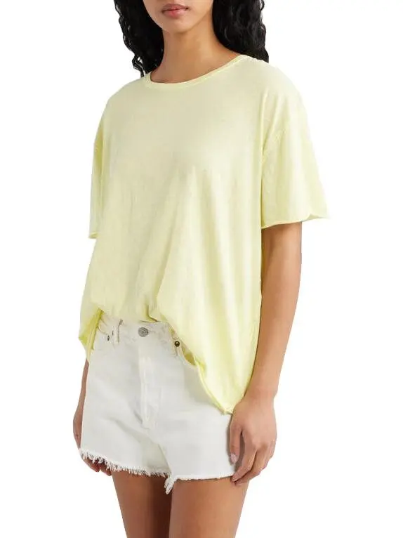 Free People Nina Crewneck T-shirt - Yellowcake