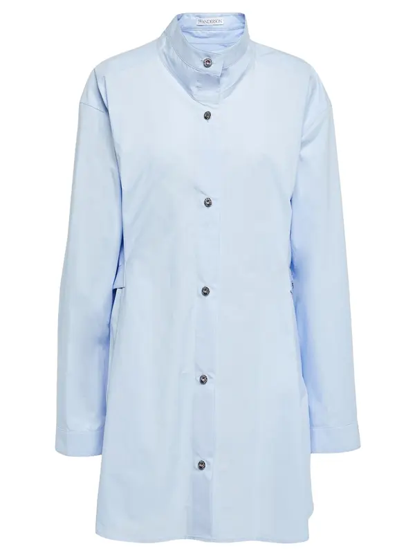 JW Anderson Cotton Poplin Minidress - Blue