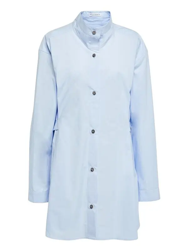 JW Anderson Cotton Poplin Minidress - Blue