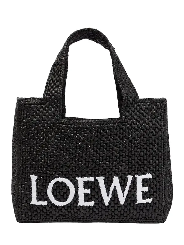 Loewe Paula's Ibiza Small Logo Shopper - Black