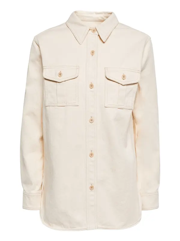 Isabel Marant Eden Denim Shirt - Neutrals