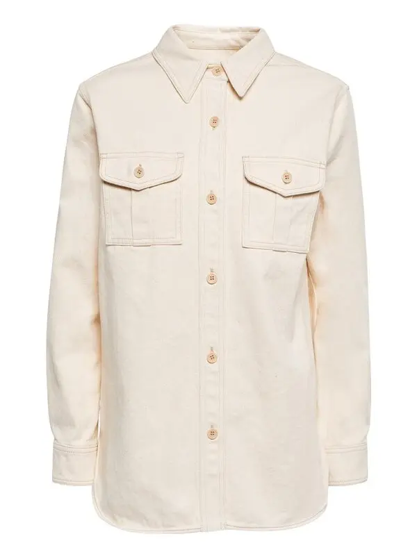 Isabel Marant Étoile Eden Denim Shirt - Neutrals
