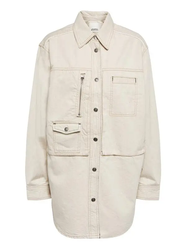 Isabel Marant Étoile Pearl Denim Jacket - Neutrals