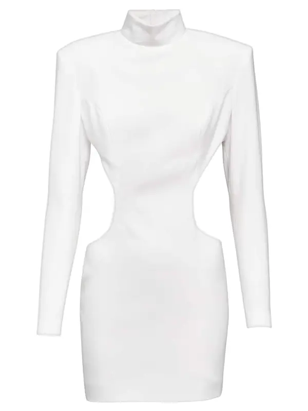 MONOT Mônot Crêpe Mini Dress - White