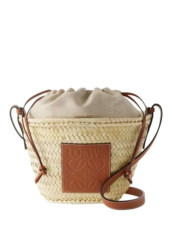 Loewe Paula's Ibiza Raffia Bucket Bag - Brown