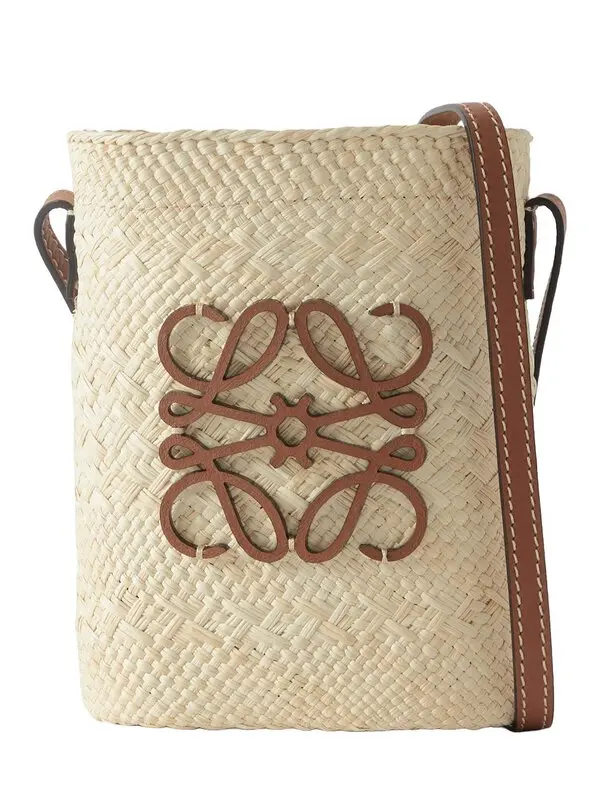 Loewe Raffia Bucket Bag - Neutrals