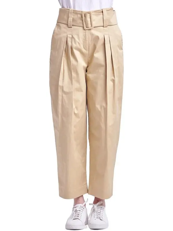 English Factory Belted Pleated Pants - Tan