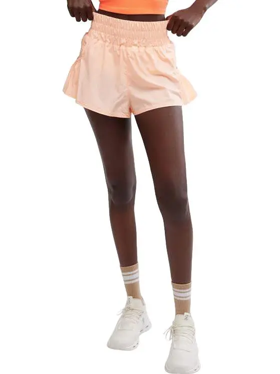 Free People Get Your Flirt On Shorts - Pastel Peach