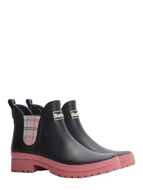 Barbour Mallow Wellington Chelsea Boot - Navy/cherry Blossom