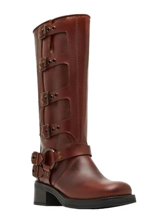 Steve Madden Rocky Boots - Cognac Leather
