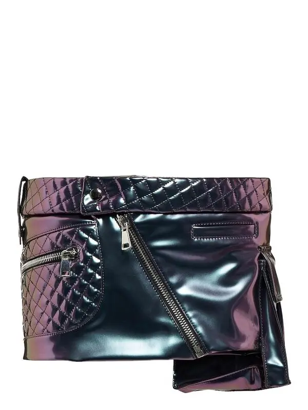 LAQUAN SMITH Pvc Mini Skirt - Metallic